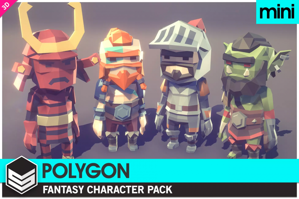 POLYGON MINI - Fantasy Characters Pack v1.04 - Characters - 3D