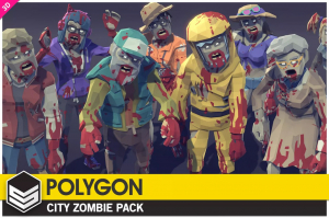 POLYGON City Zombies - Low Poly 3D Art by Synty (V 1.6.2) - Characters - 3D